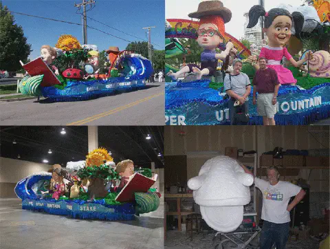 how to make parade float props